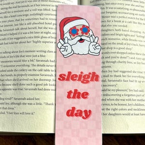 Retro Santa Bookmark Set | Retro Christmas Bookmarks | Christmas ...