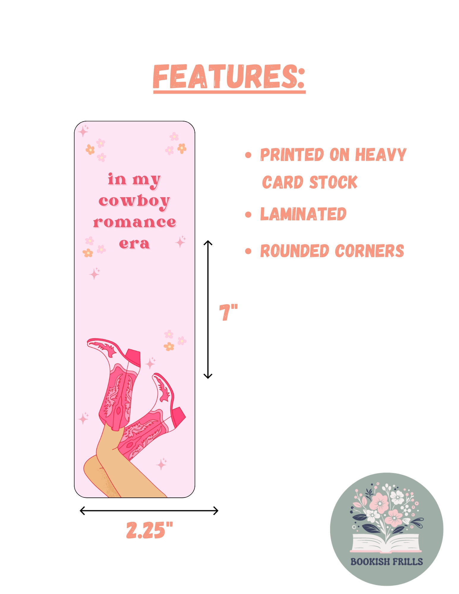 Cowgirl Boots Bookmark Cowboy Era Bookmark Lets Go Girls Bookmark ...