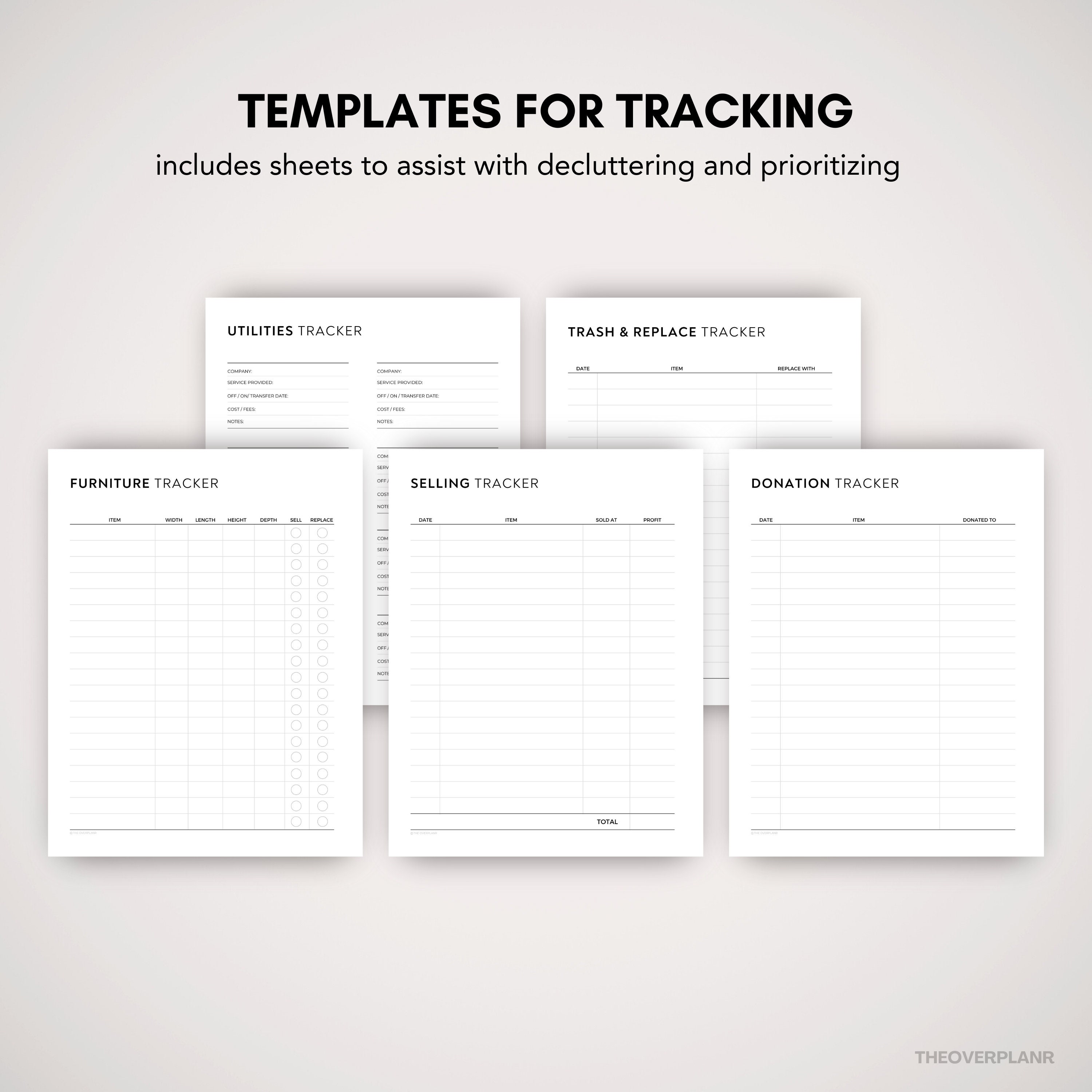 Moving Planner Template Bundle | Printable Moving Planner | Digital ...