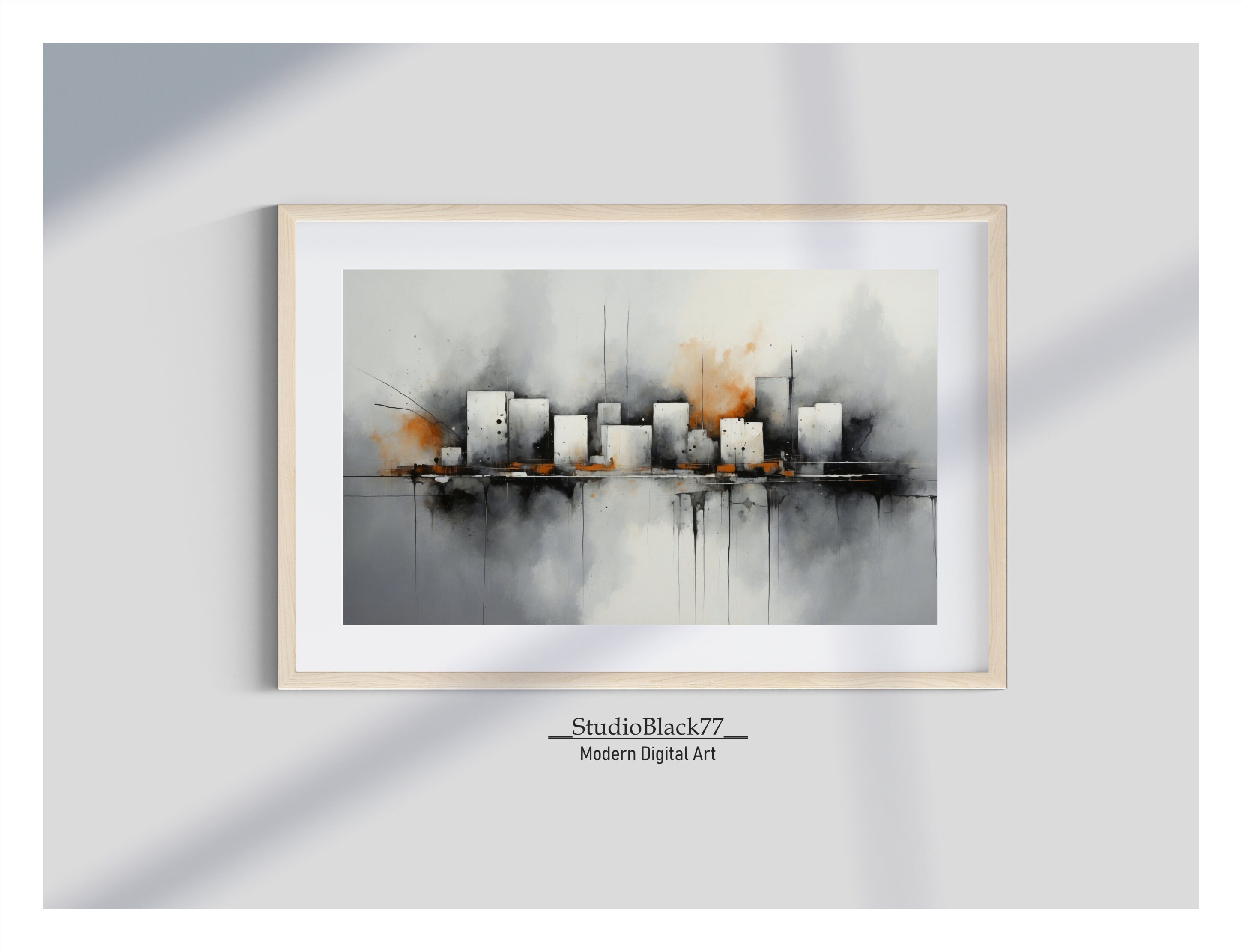 Abstract Art PLATES Panel Buildings Minimalistic Painting PRINTABLE Art ...