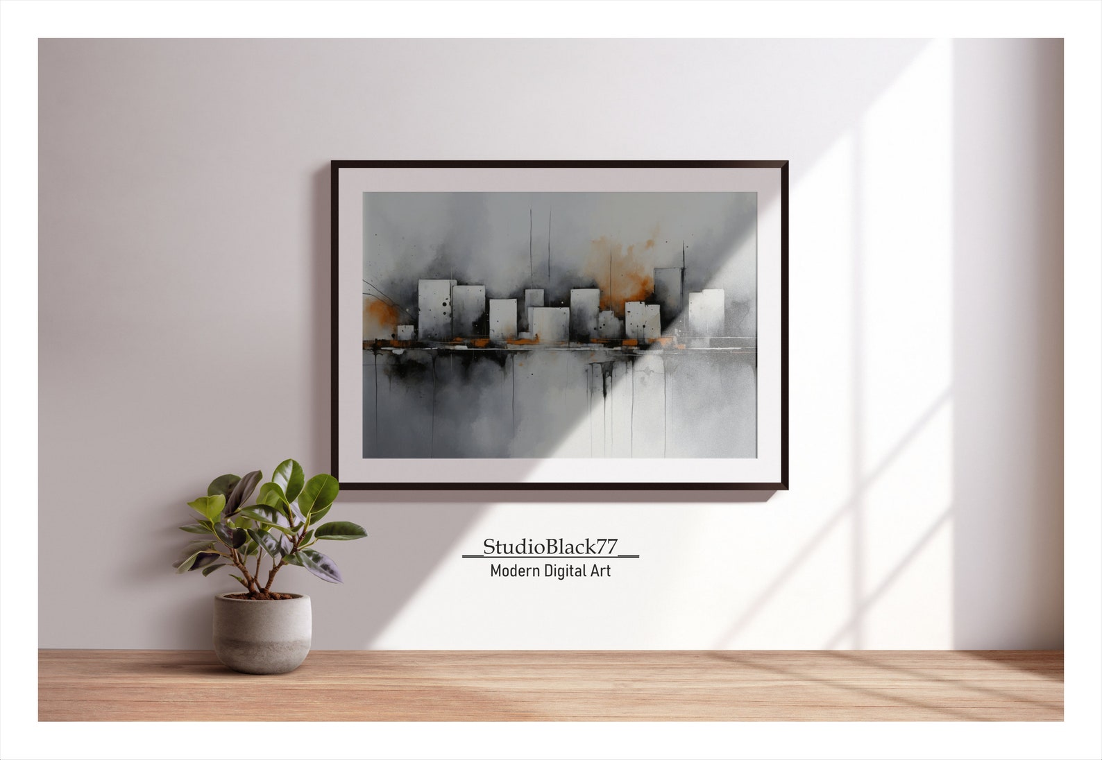 Abstract Art PLATES Panel Buildings Minimalistic Painting PRINTABLE Art ...