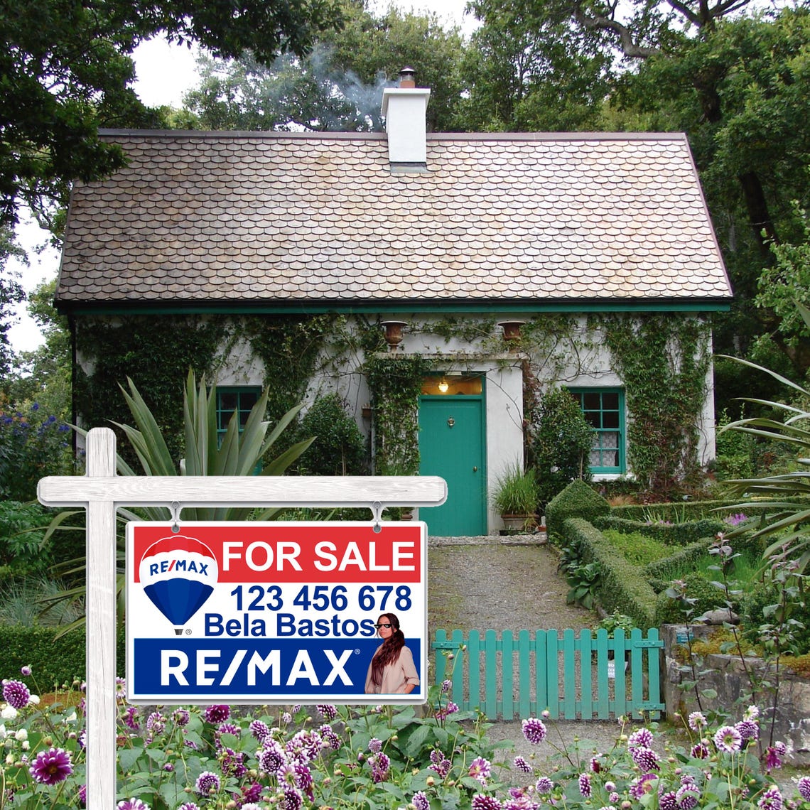 Digital Real Estate Yard Sign Remax for Sale Sign PNG Instant Download ...