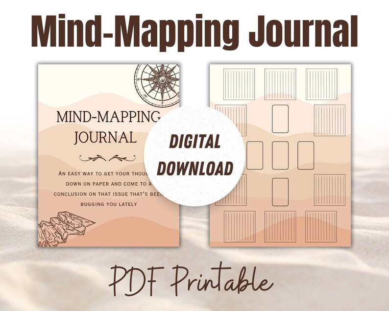 Mind Mapping Journal | Planner and Thought Organizer | Mind Map ...