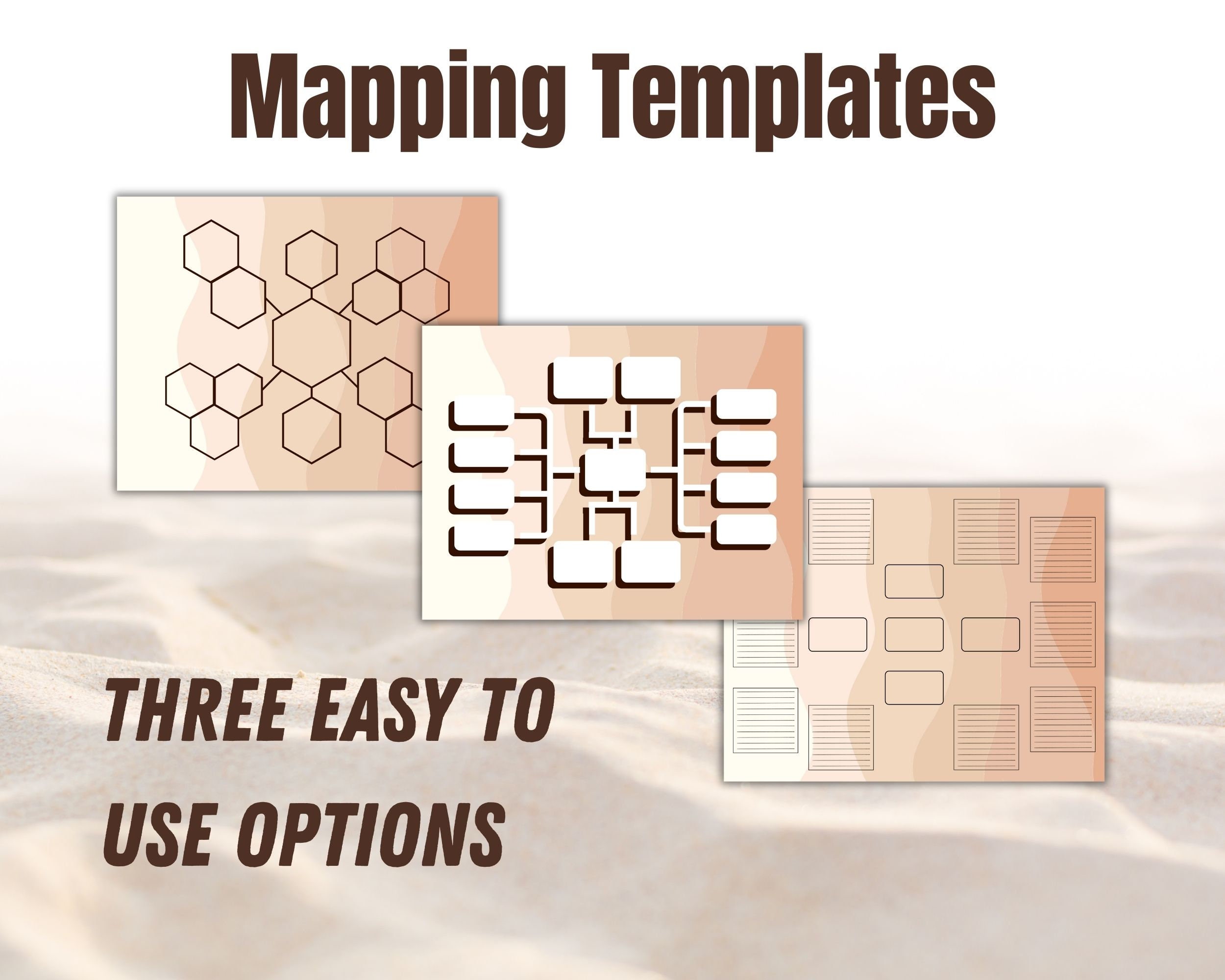 Mind Mapping Journal | Planner and Thought Organizer | Mind Map ...