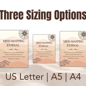 Mind Mapping Journal | Planner and Thought Organizer | Mind Map ...