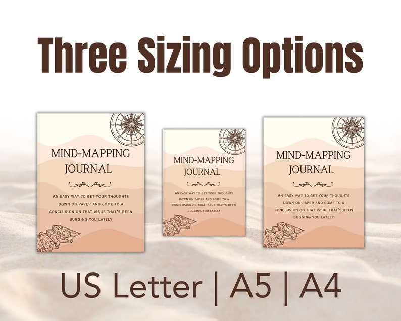 Mind Mapping Journal | Planner and Thought Organizer | Mind Map ...