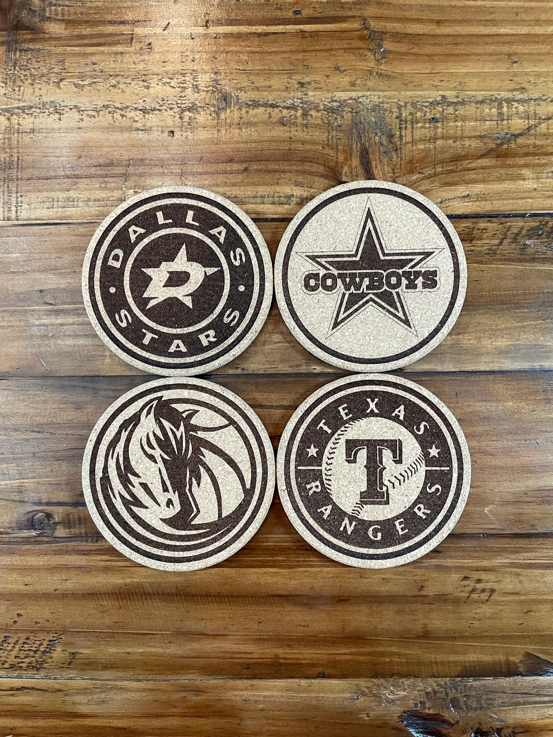 Dallas Texas Pro Sports Laser Engraved Coasters - Etsy