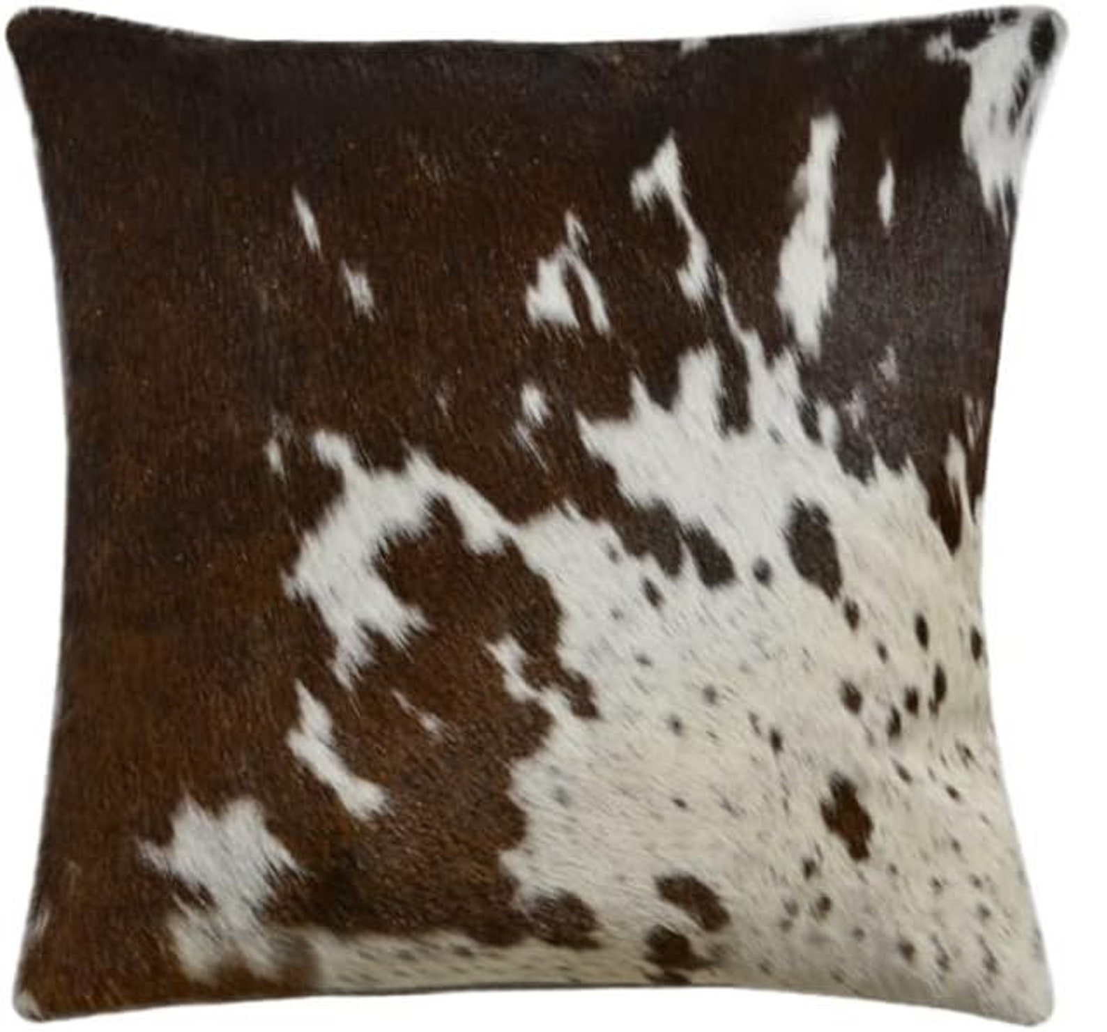 Cowhide Pillow Cover Tricolor Cowhide Cushion Natural Hair on Throw ...