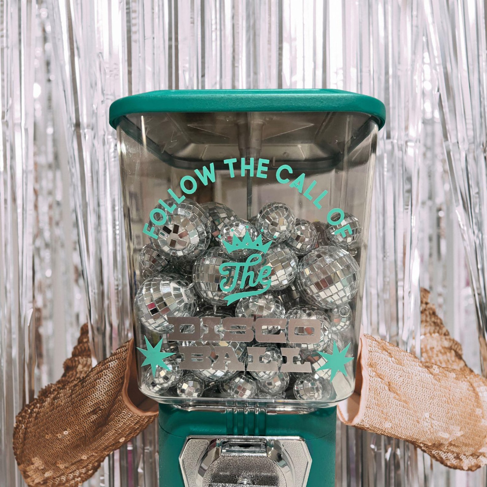 Disco Ball Dispenser: Retro Party Vending Machine for Candy, Bubblegum ...