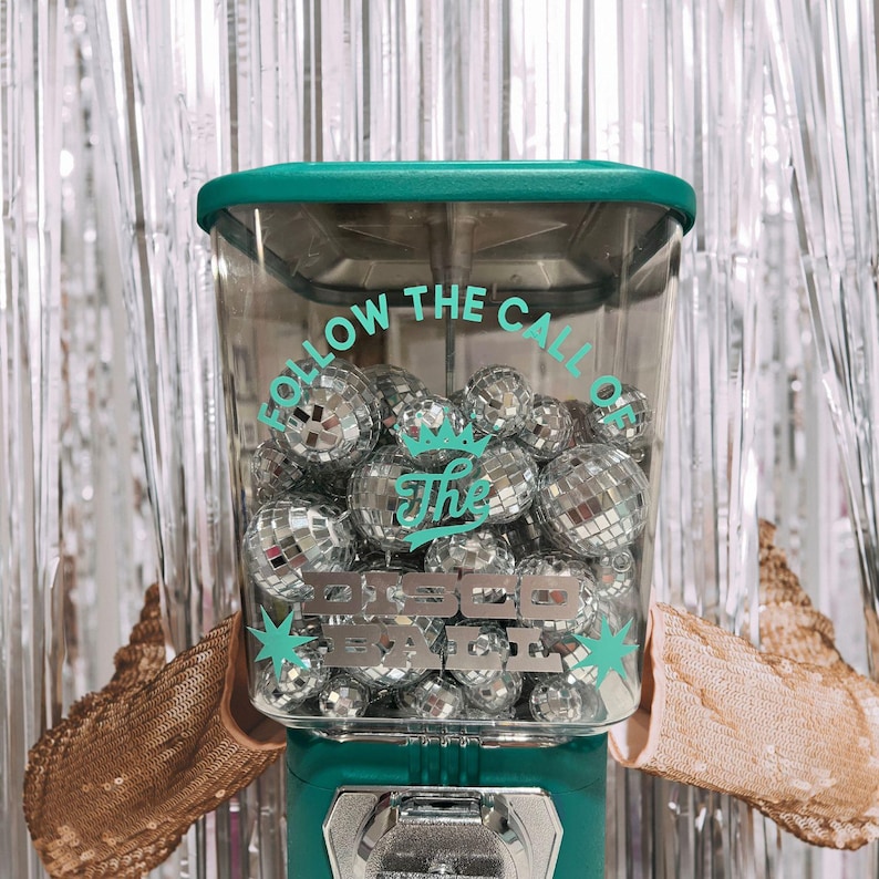 Custom Disco Ball Candy Dispenser: Retro Party Vending Machine - Etsy