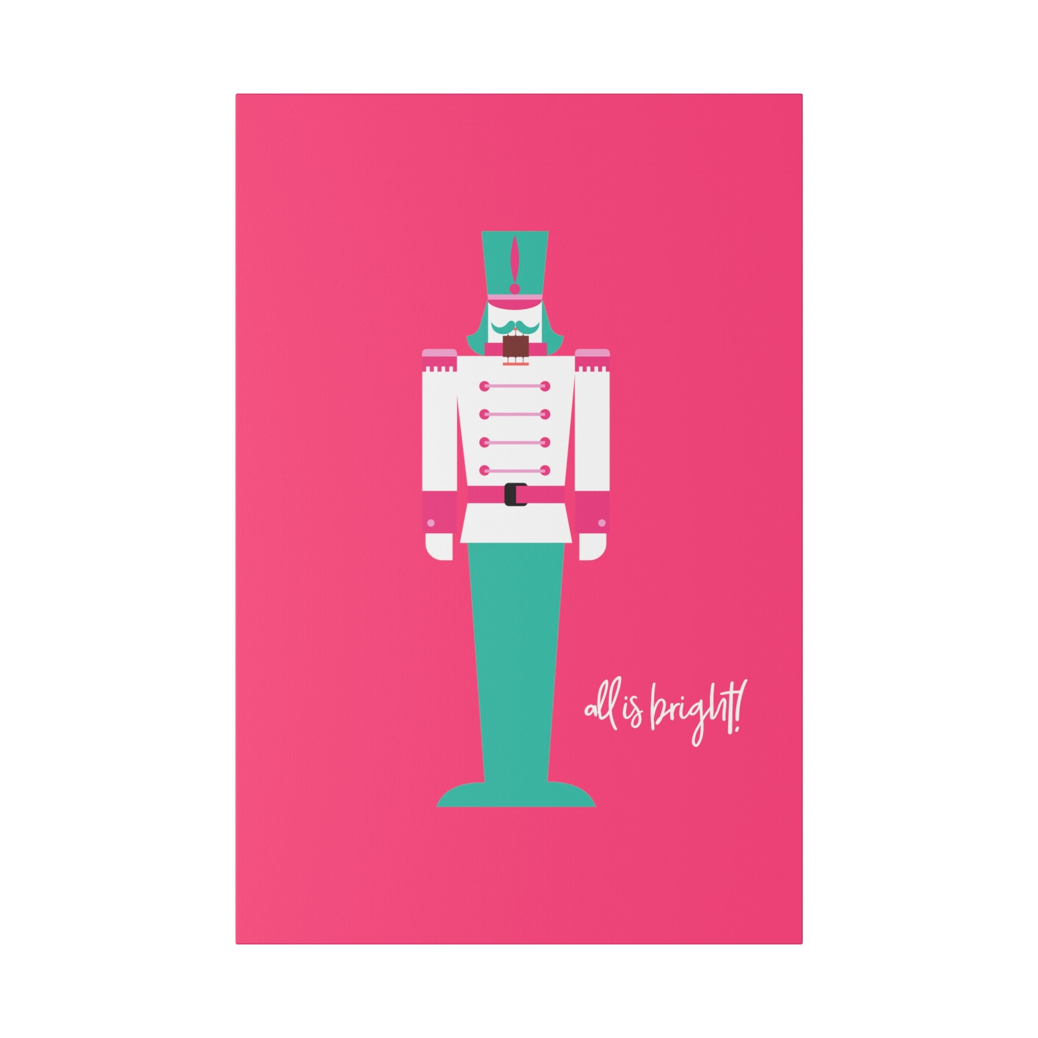 Nutty Neighbor Modern Christmas Holiday Canvas Wall Art - Etsy