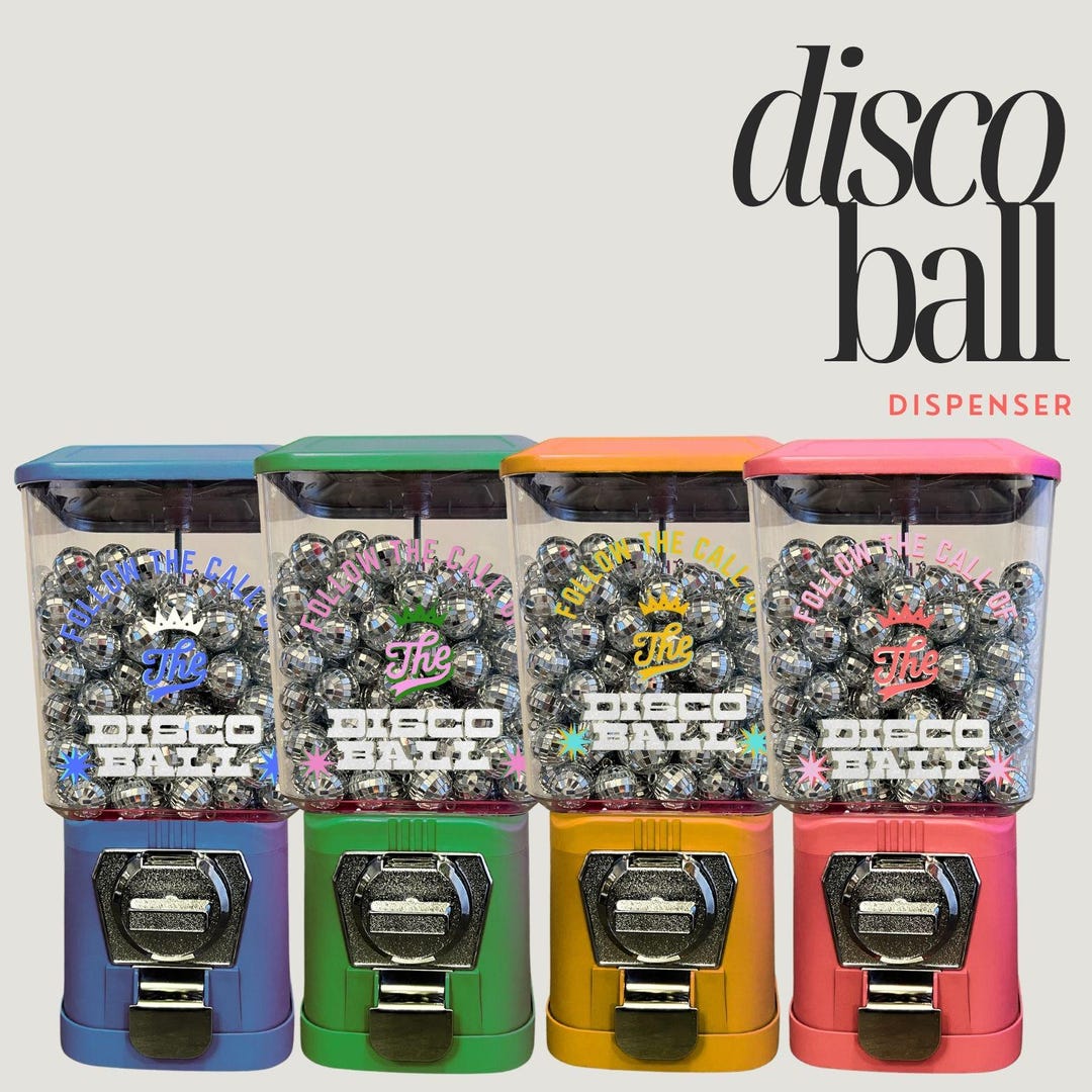 Customizable Disco Ball Dispenser: Retro Party Vending Machine for ...