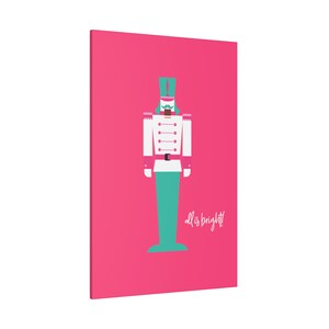 Nutty Neighbor Modern Christmas Holiday Canvas Wall Art - Etsy