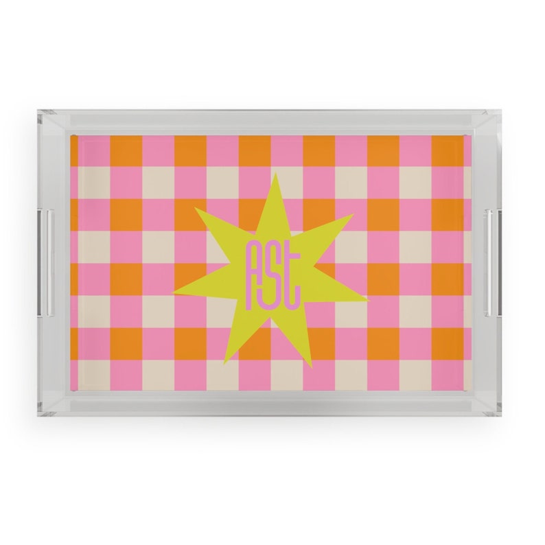 Funky Personalized Acrylic Serving Tray - Unique Gift for College ...