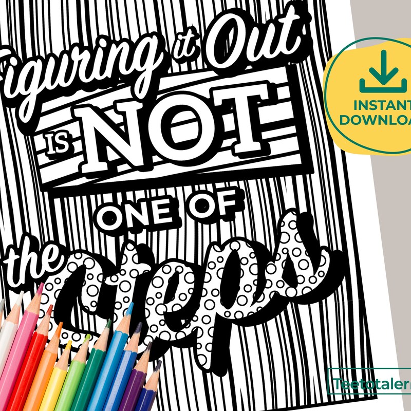 Recovery Coloring Pages - Etsy
