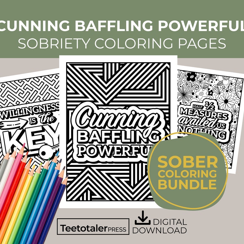 Recovery Coloring Pages - Etsy
