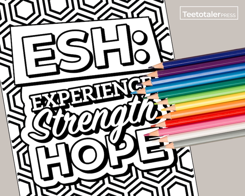 12 Step Sayings Sobriety Coloring Pages For Adults 12 Step Sober