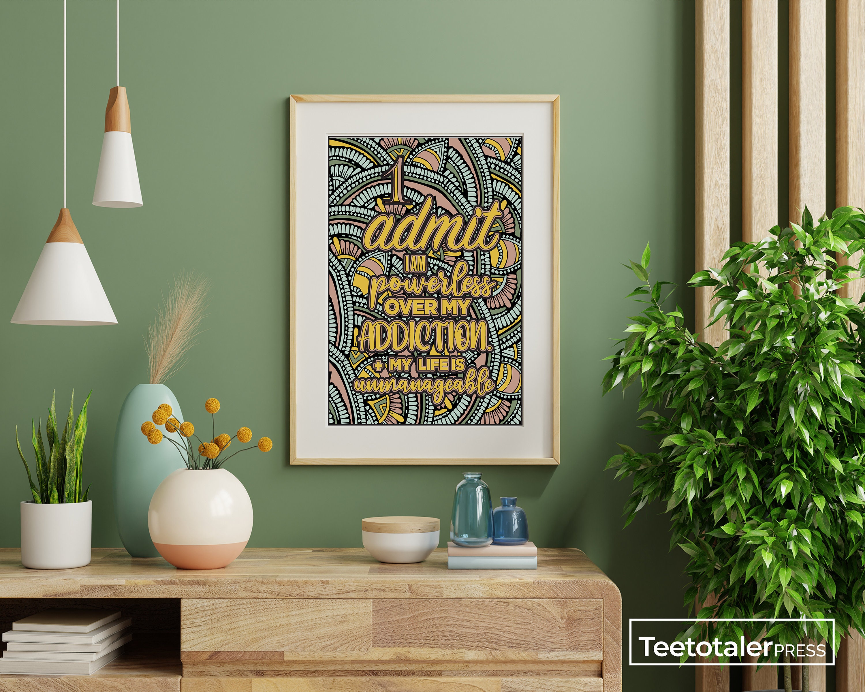 Twelve Step Coloring Book & Journal, Sobriety Coloring, Sober Quotes ...