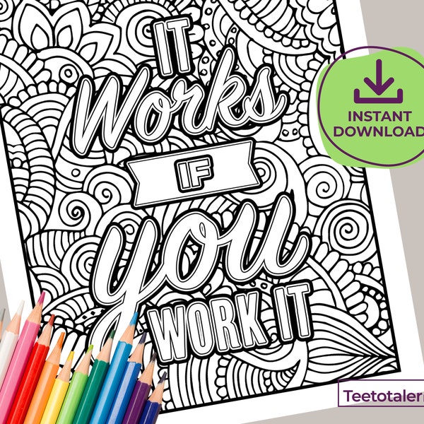 Recovery Coloring Pages - Etsy