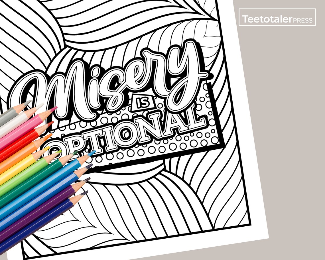 Terminally Unique Sobriety Coloring Pages, Addiction, Recovery, 12 Step ...