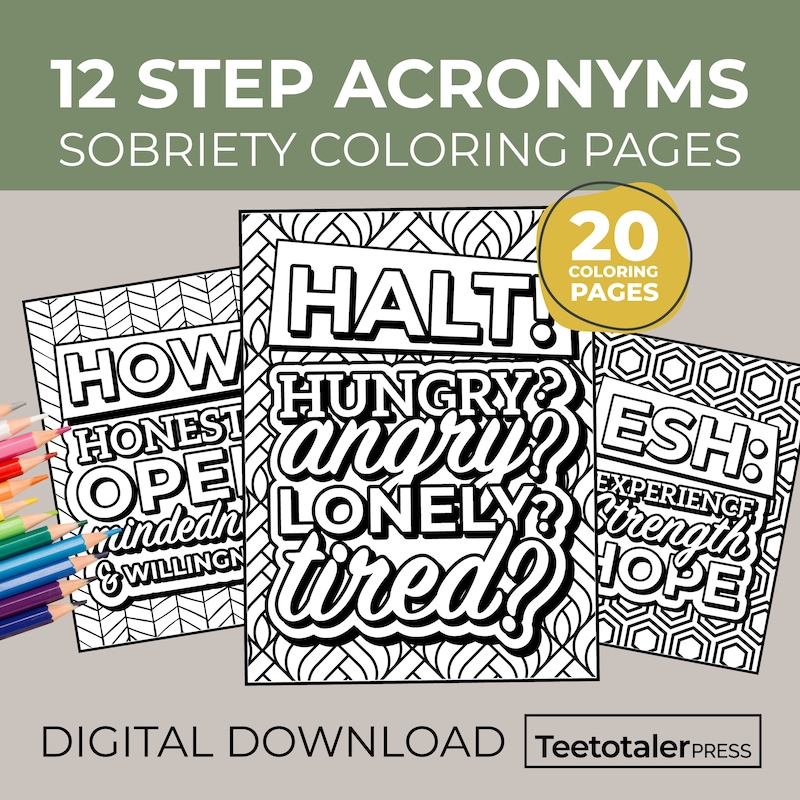 Recovery Coloring Pages - Etsy