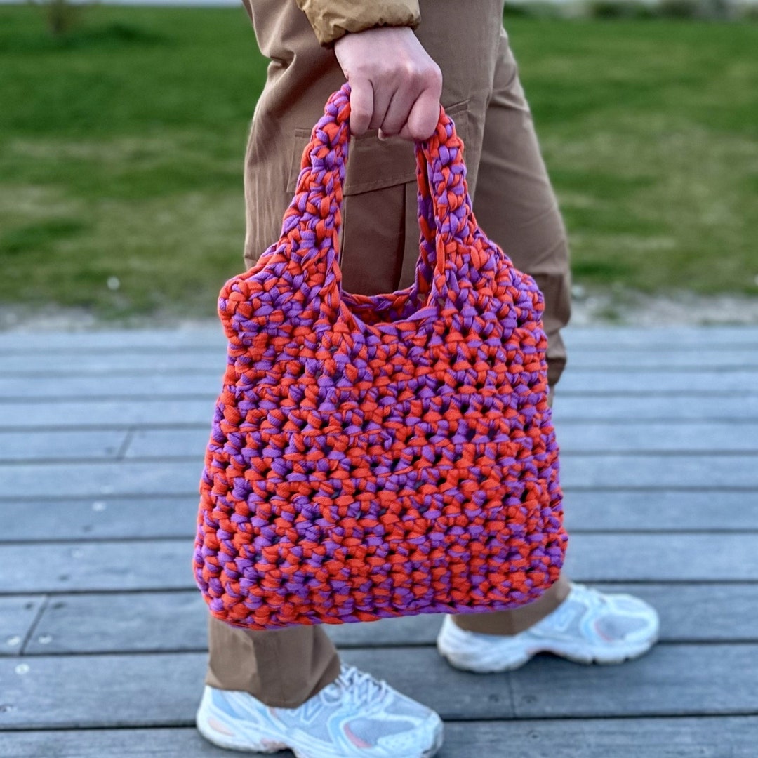 CROCHET PATTERN: Shopper Bag Maxi Mini, Perfect for Beginners PDF File ...