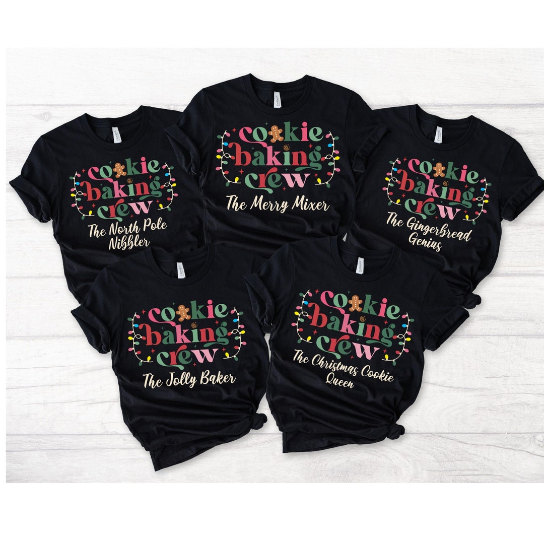 Christmas Baking Crew Shirt, Cute Gingerbread Tee, Gift for Baker ...