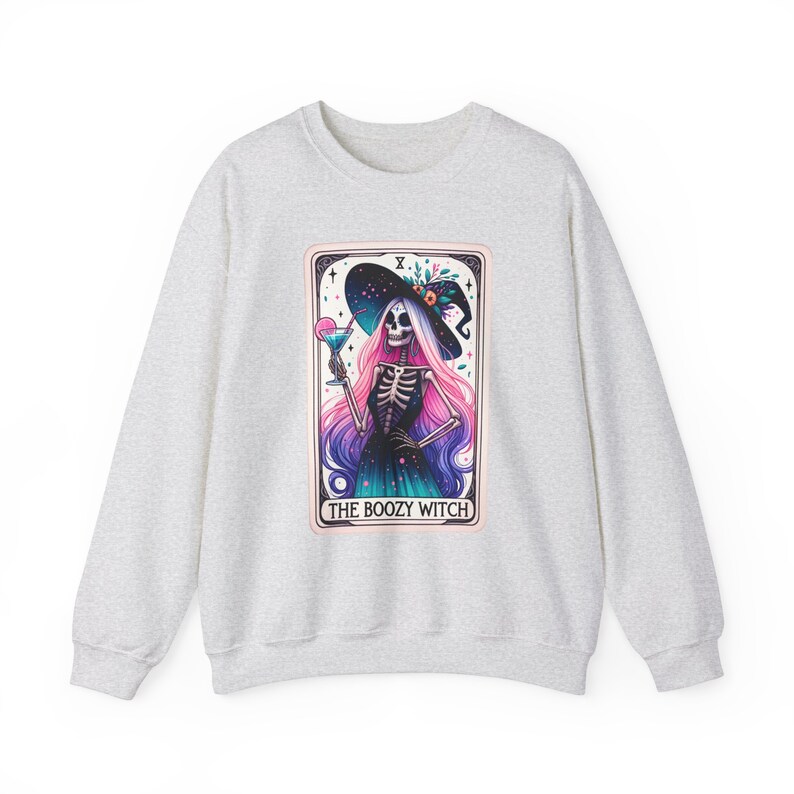 Tarot Card Witch Sweatshirt, Gothic Skeleton Sweater, Witchy Clothes ...