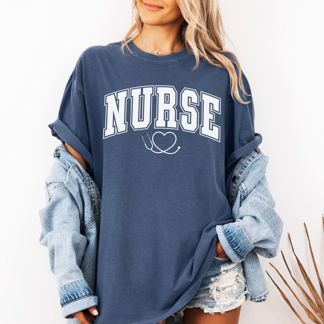 Neutral Nurse Shirt, Varsity Summer Nurse Tee, Pepper RN Shirt, Unisex ...