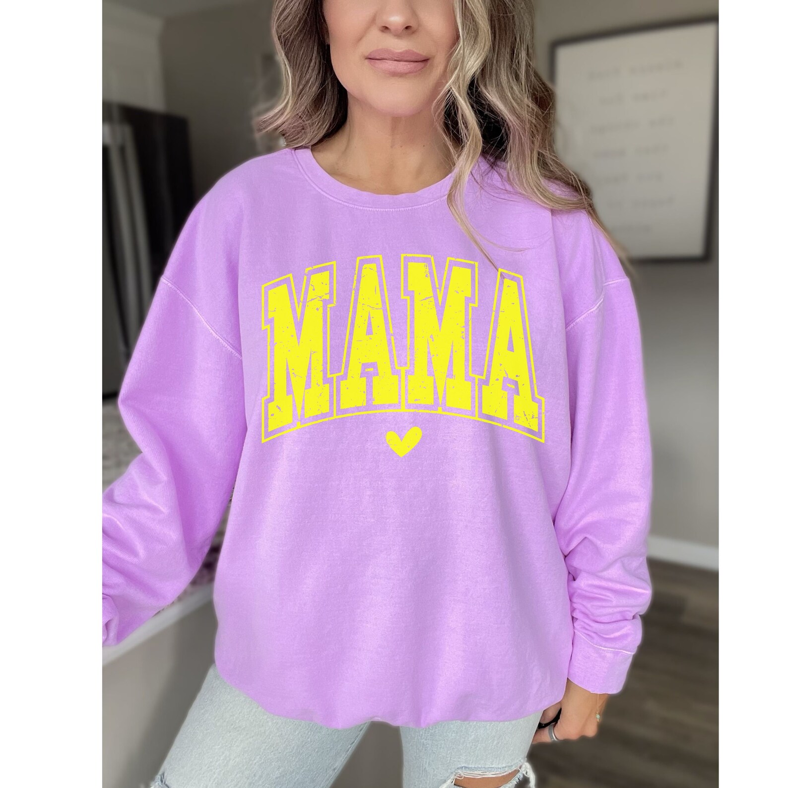 Neon Pink Mama Sweatshirt, Bright Mama Sweater, 80s Mom Sweatshirt ...