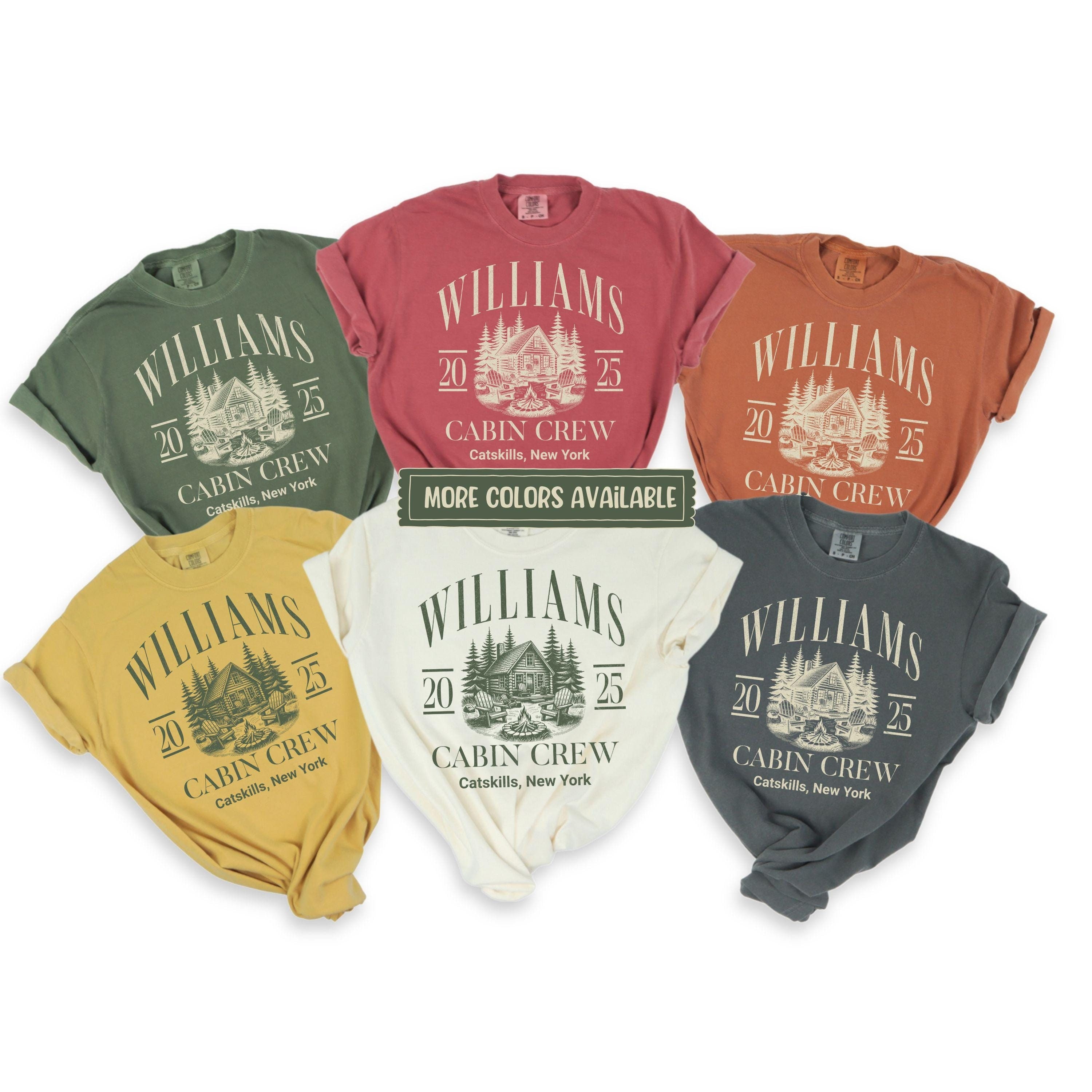 Cabin Vacation Shirt, Custom Comfort Colors Matching Family Tees ...