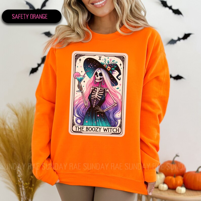 Tarot Card Witch Sweatshirt, Gothic Skeleton Sweater, Witchy Clothes ...