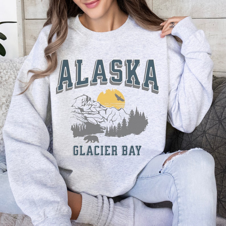 Alaska Sweatshirt, Alaska Gift, Alaskan Cruise Sweatshirt, Glacier Bay ...