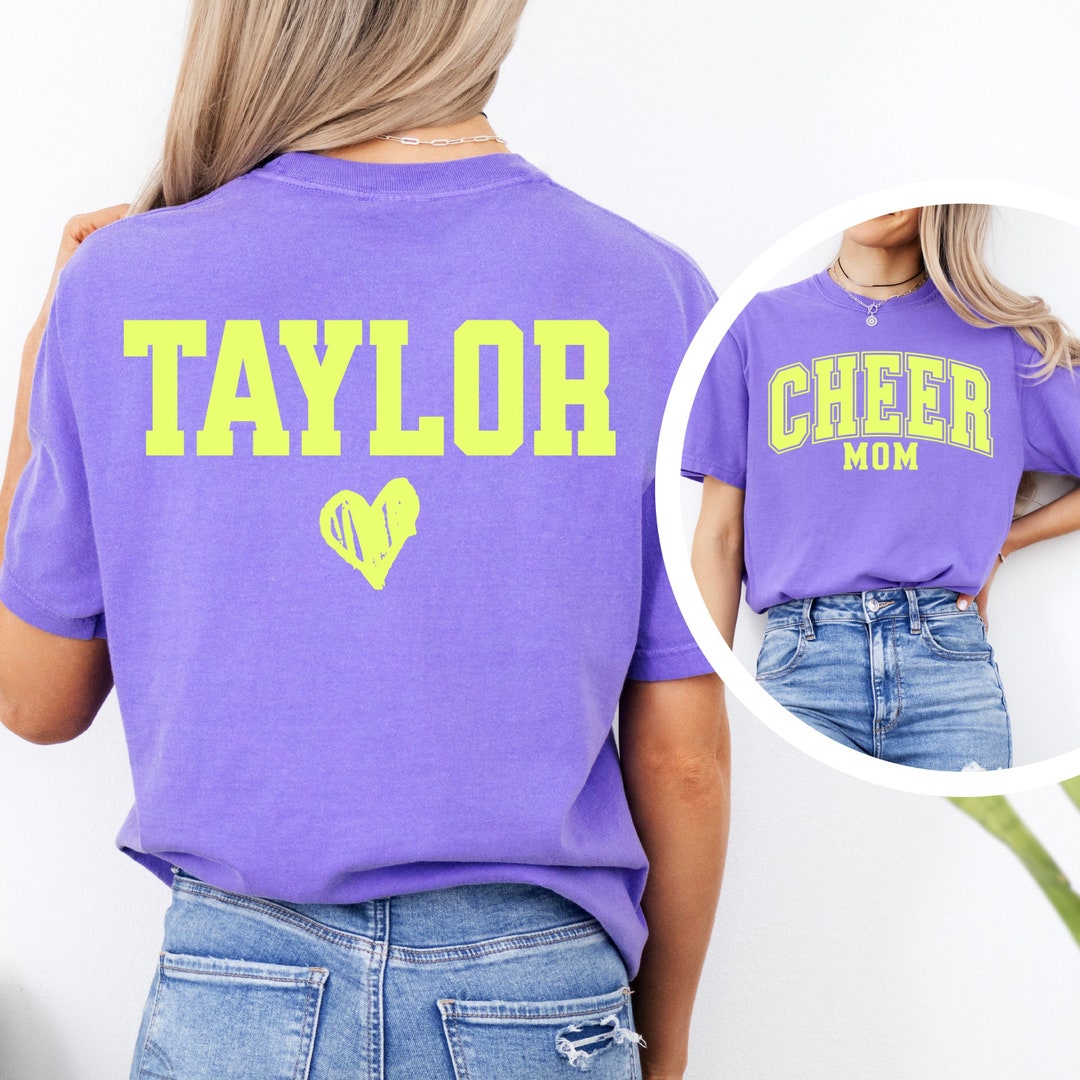 CUSTOM Cheer Mom Shirt With Kids Name, Personalized Cheer Mama Gift ...