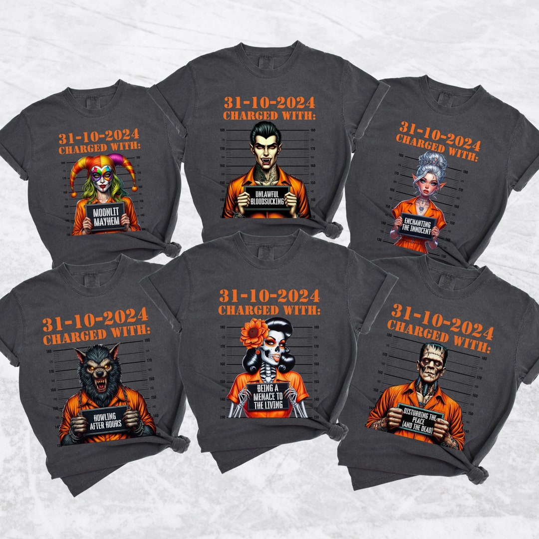 Group Halloween Shirts, Matching Halloween Costume Party T-shirts ...
