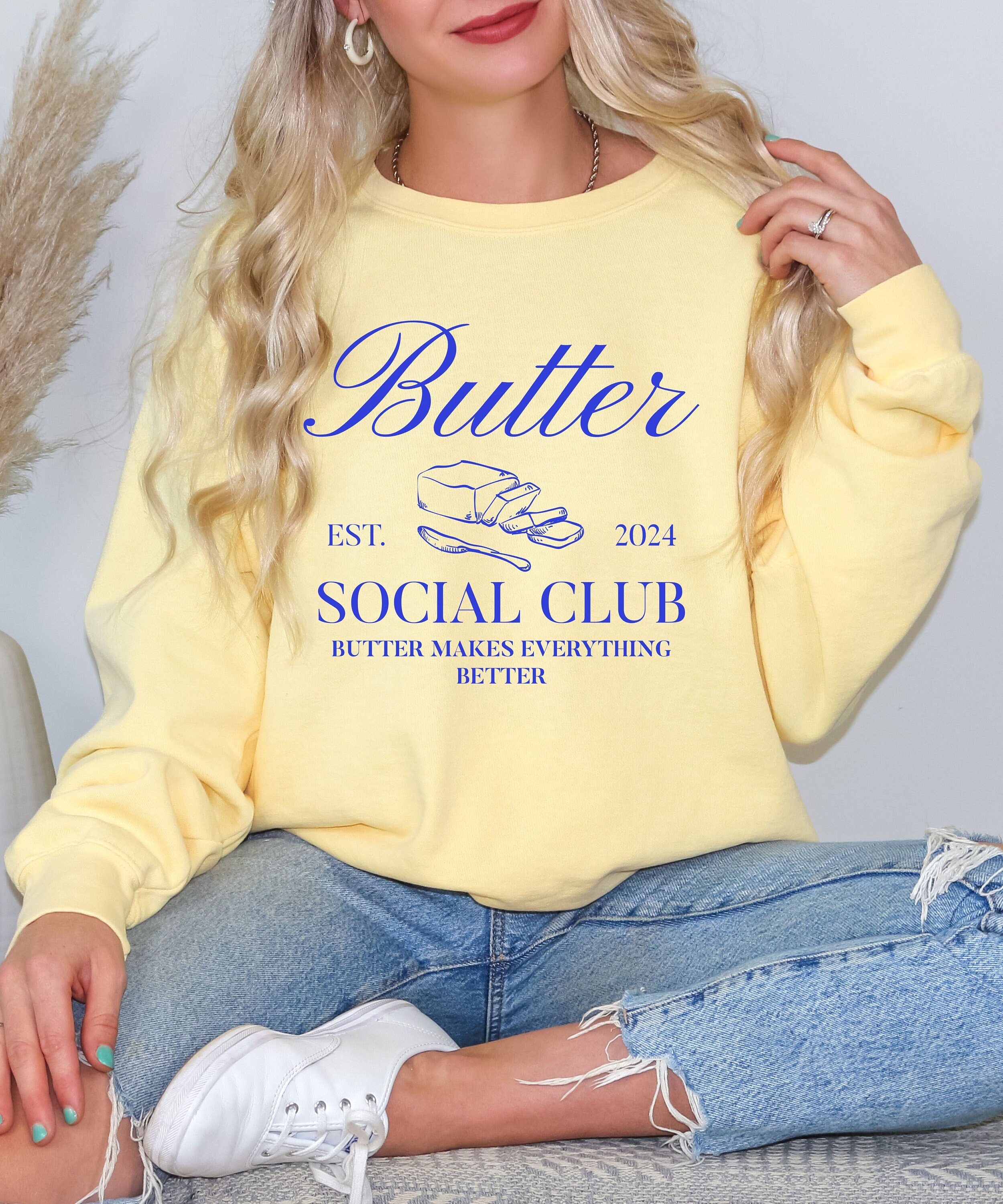Butter Sweatshirt, Salted Butter Sweater, Comfort Colors, Baking ...