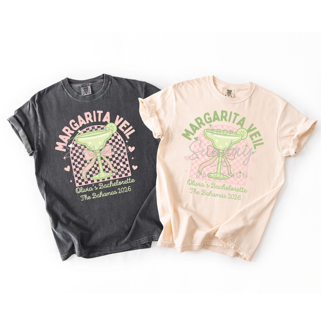 Margarita Veil Bachelorette Shirt, Custom Margaritaveil Pepper Comfort ...