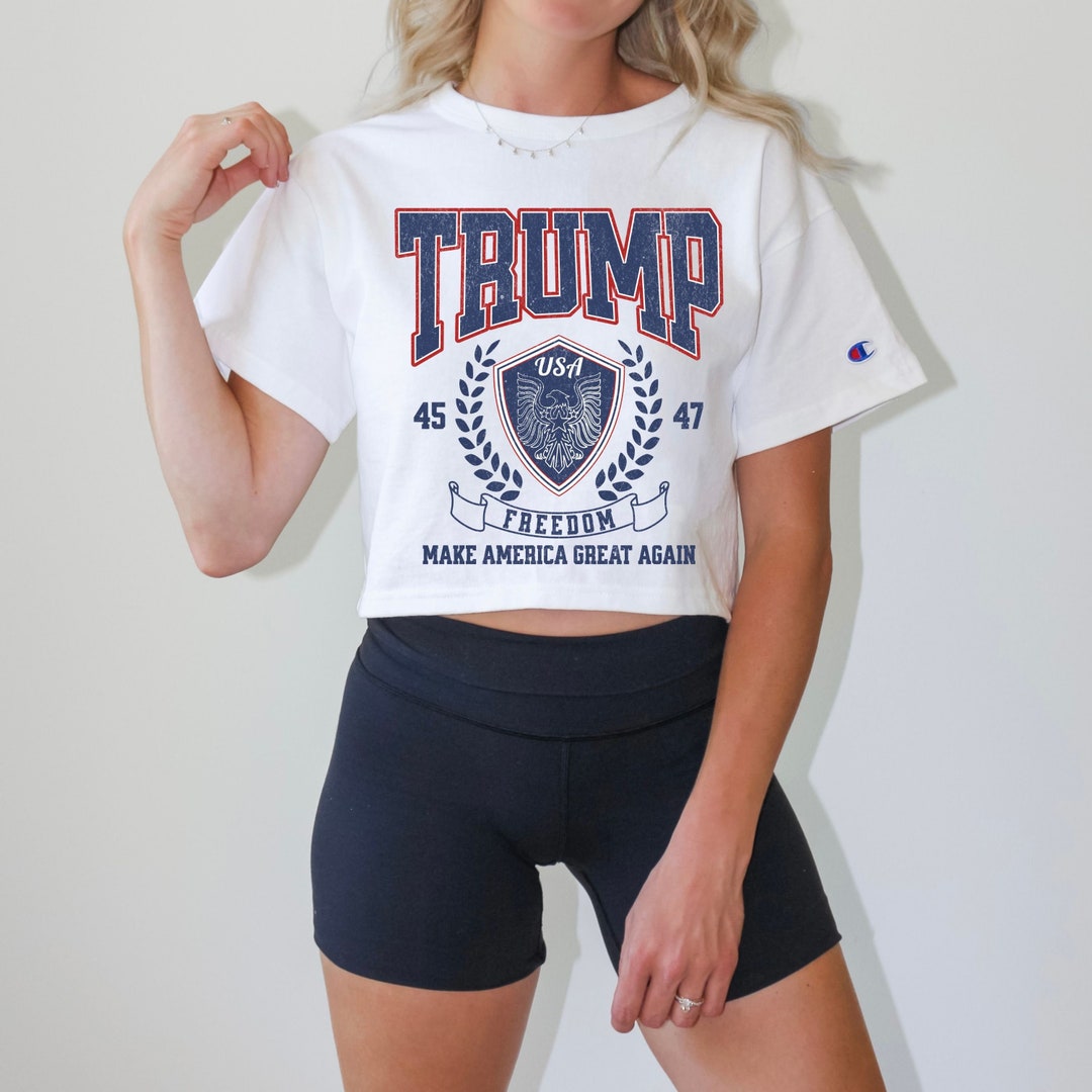 Trump 2024 Shirt, Trump Crop Top, Trump Support Shirt, Donald Trump ...