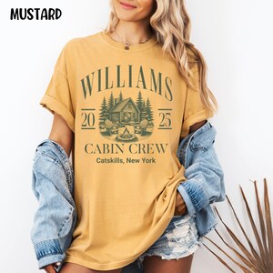 Cabin Vacation Shirt, Custom Comfort Colors Matching Family Tees ...