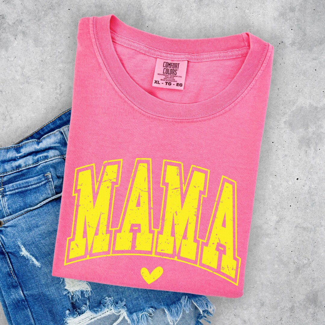 Bright Mom Shirt, Comfort Colors Mama Shirt, 80s Mom Shirt, Mothers Day ...