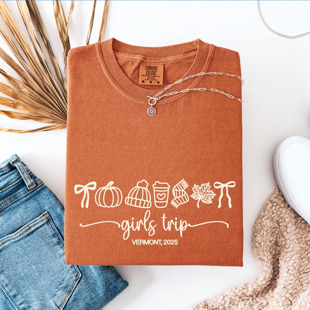 Fall Girls Trip Shirts, Comfort Colors Besties Weekend Tees, Pumpkin ...