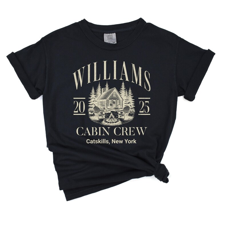 Cabin Vacation Shirt, Custom Comfort Colors Matching Family Tees ...