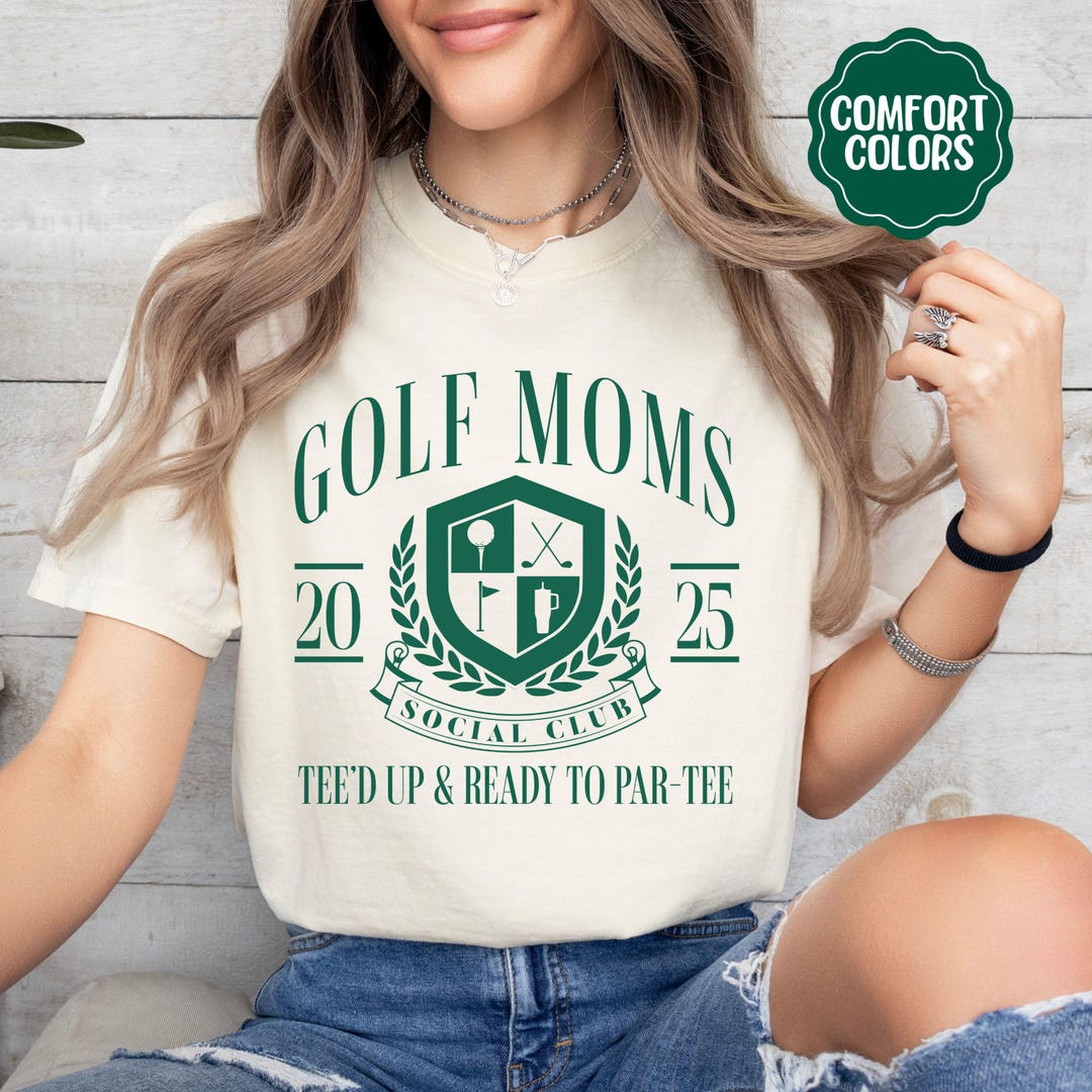Golf Mom Shirt, Golf Moms Social Club, Pink Golf Mom T-shirt, Golf ...