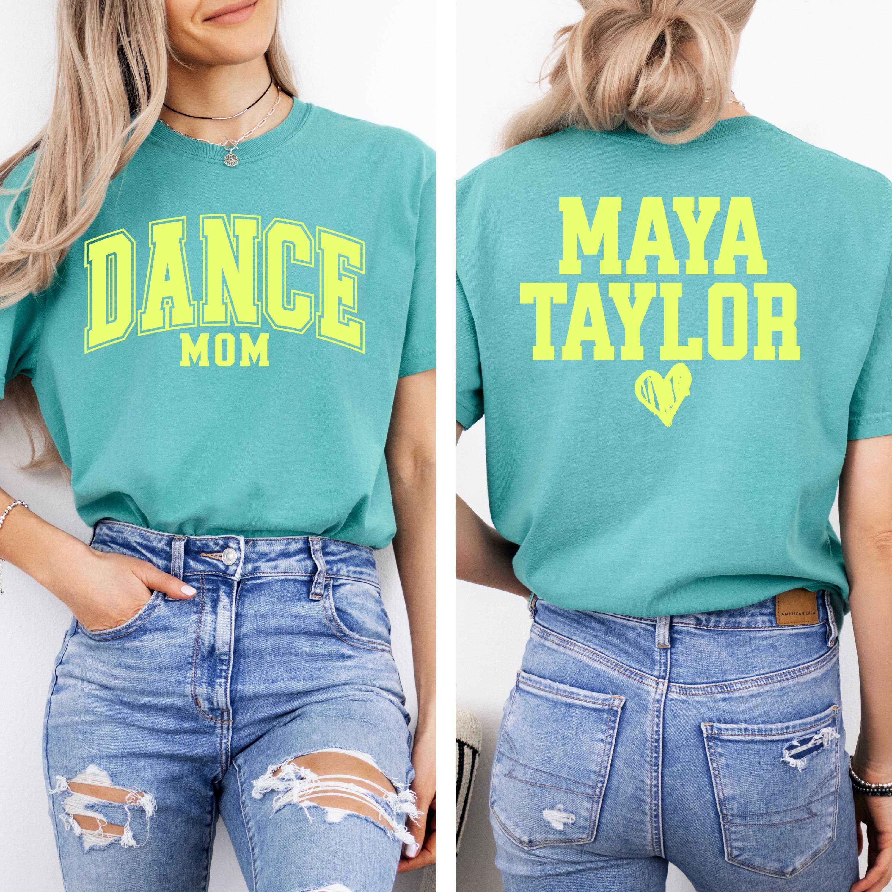 Dance Mom Shirt, Custom Pink Dance Mom Tee, Dance Competition Mom ...