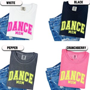Dance Mom Shirt, Custom Pink Dance Mom Tee, Dance Competition Mom ...