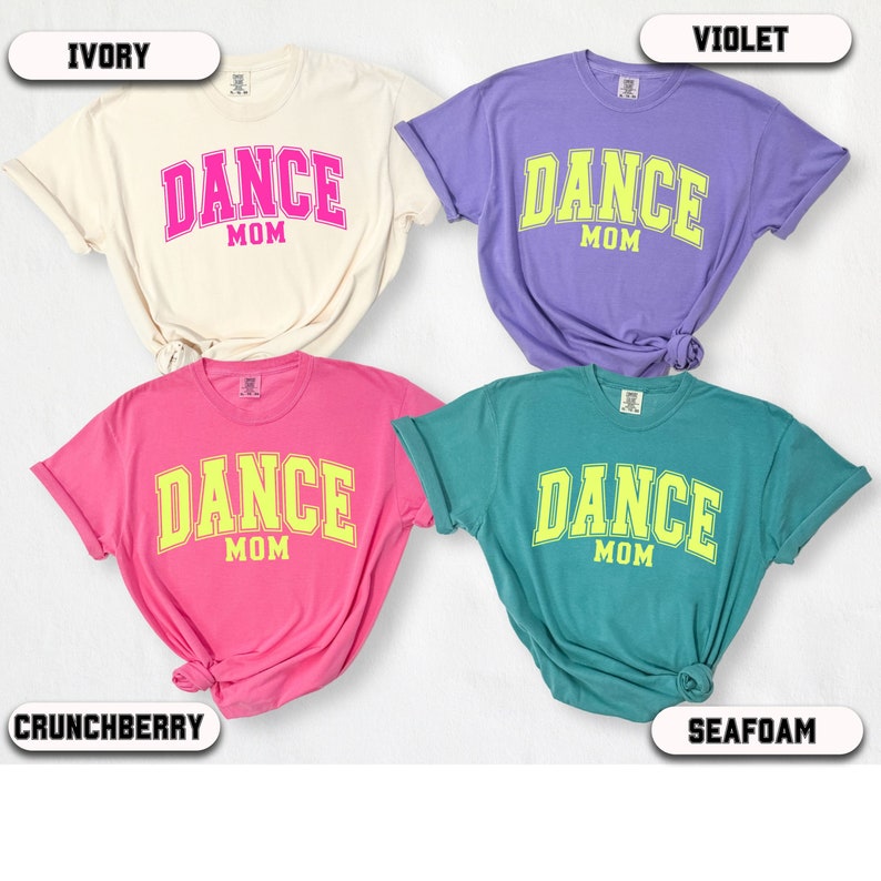 Dance Mom Shirt, Custom Pink Dance Mom Tee, Dance Competition Mom ...