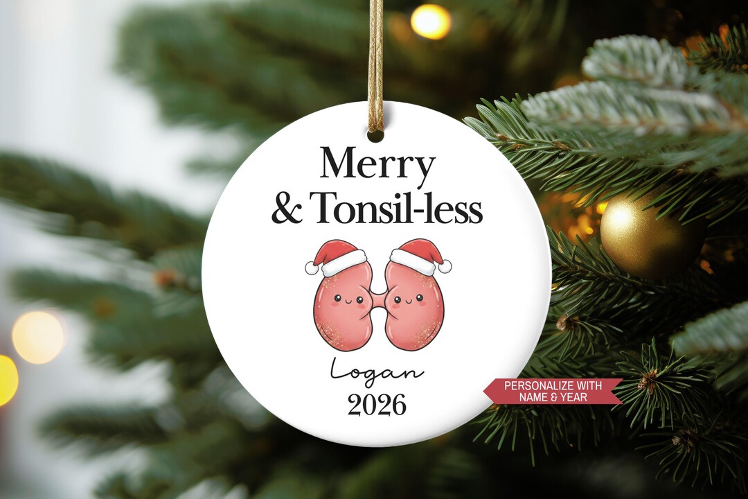Tonsillectomy Personalized Ornament, Tonsil Removal Surgery Get Well ...