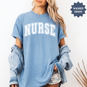 Neutral Nurse Shirt, Varsity Summer Nurse Tee, Pepper RN Shirt, Unisex ...