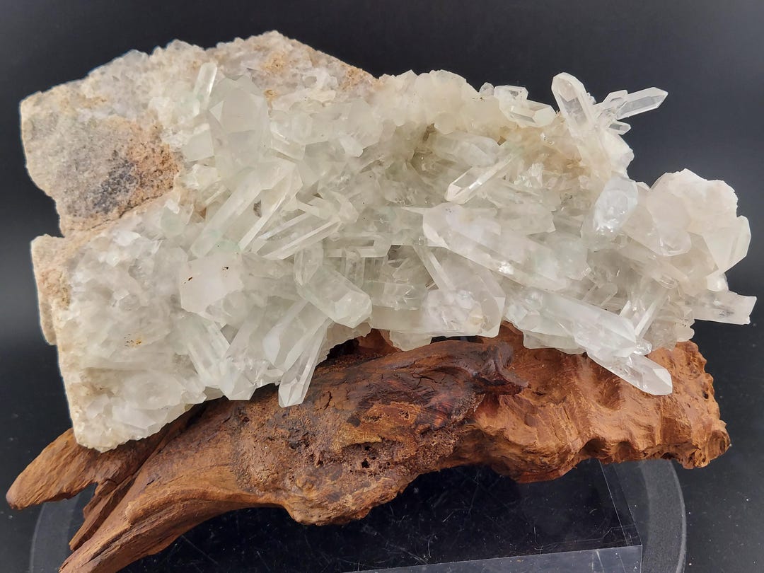 1.14lbs Flower Jade Phantom Cluster Quartz With Hidden Pyramid From ...