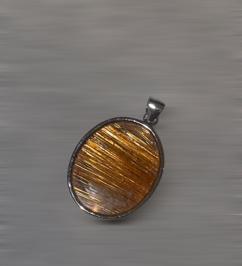 Natural Copper Rutilated Quartz Rare Hair Crystal Pendant/fortune ...